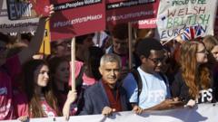 People's Vote march: In pictures - BBC News