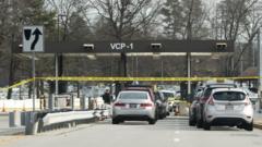 NSA shooting: Several injured as vehicle crashes at gate - BBC News