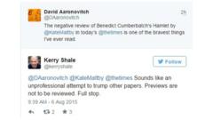 Benedict Cumberbatch makes his debut as Hamlet - BBC News