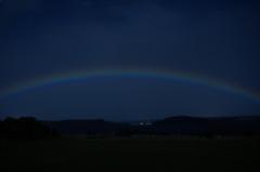 In pictures: Rare lunar rainbows over the Highlands - BBC News
