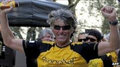 Belgian Stefaan Engels completes record 365th marathon - BBC News