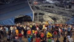 Five dead in stage collapse at Indiana State Fair - BBC News