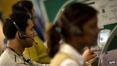 India's call centre growth stalls - BBC News