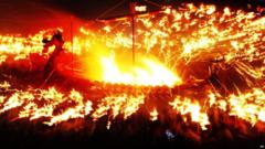 In pictures: Up Helly Aa - BBC News