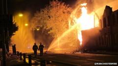 Homes evacuated after Radcliffe explosion - BBC News