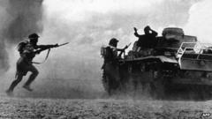 Stories of love and loss in a desert war grave - BBC News