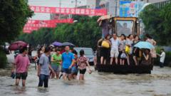 Pictures: Huge floods in China's Sichuan province - BBC Newsround