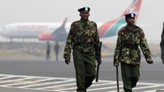 In pictures: Nairobi airport fire - BBC News