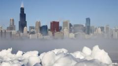 In pictures: US big freeze spreads - BBC News
