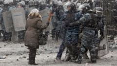 In pictures: Battle in Kiev - BBC News