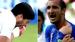 Fifa probes Luis Suarez 'biting' incident - BBC News