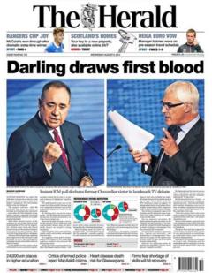 The front pages of Scotland's newspapers - BBC News
