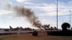 Airbus military plane crashes near Spain's Seville airport - BBC News