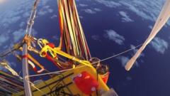 Two Eagles gas balloon completes record Pacific crossing - BBC News