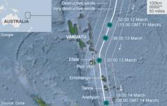 Cyclone Pam: UN confirms 24 dead and 3,300 displaced in Vanuatu - BBC News