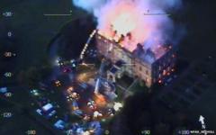 Clandon Park House fire: Salvage operation under way - BBC News