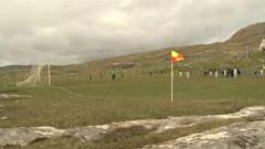 Eriskay's bumpy football pitch wows Fifa - BBC News