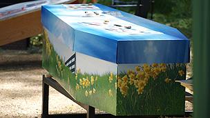 Death becomes you: Picking the perfect coffin - BBC News