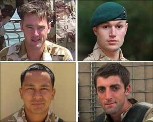 Soldiers and Royal Marine are repatriated - BBC News