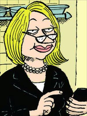 Mrs Moneypenny bonds with Edinburgh Fringe - BBC News