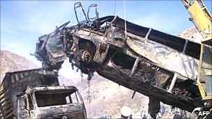 Brave Afghan bus drivers' gauntlet of terror - BBC News