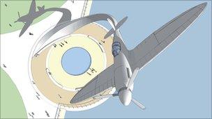 Winning Southampton Spitfire memorial design revealed - BBC News