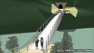 Sustrans' Wye Valley path project gains Forest approval - BBC News