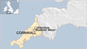 Cornwall village Altarnun at mercy of flood waters - BBC News
