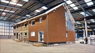 Inside the Lancashire house factory - BBC News