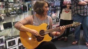 Emma's Imagination back in Dumfries for album launch - BBC News