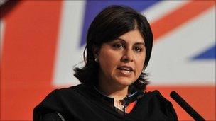 Militant secularisation threat to religion, says Warsi - BBC News