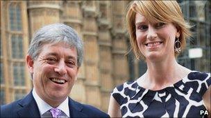 Speaker's wife Sally Bercow shrugs off bed sheet row - BBC News