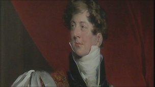 George IV coronation robe on show at Brighton Pavilion - BBC News