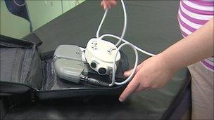 Heart pump 'mends' Airdrie woman's heart - BBC News