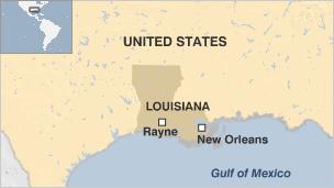 US 'tornado' smashes town of Rayne in Louisiana - BBC News