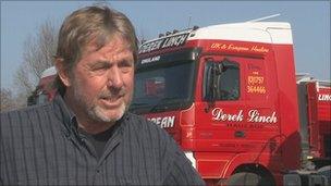 Kent haulier warns fuel costs will close businesses - BBC News