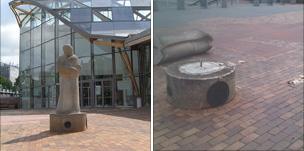 Coventry peace statue pushed over and smashed - BBC News