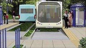 Guided busway construction forces Luton road closures - BBC News