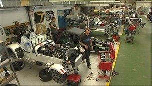Formula 1 team takes over Caterham Cars in Dartford - BBC News
