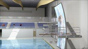 Bangor Olympic sized pool delayed to 2013 - BBC News