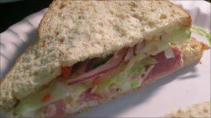 Menai Deli loses WRVS Ysbyty Gwynedd sandwich contract - BBC News