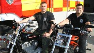 South Yorkshire firefighters bike trip to Ground Zero - BBC News