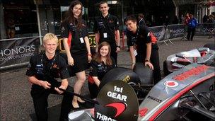 Formula One in Schools challenge for Chelmsford school - BBC News