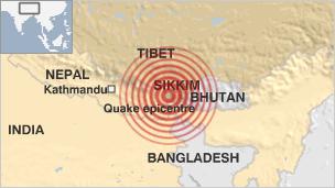 Race to rescue quake victims in India, Nepal and Tibet - BBC News