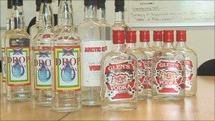 Fake vodka seized in Nottinghamshire - BBC News
