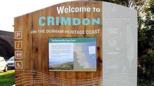 Durham Heritage Coast signs welcome visitors - BBC News