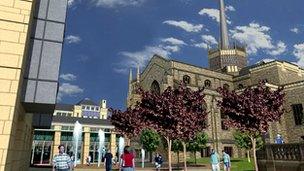 Blackburn Cathedral zone revamp revealed - BBC News