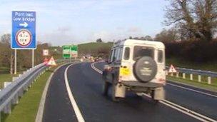 A470 Powys £51m road safety upgrade opening - BBC News