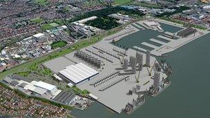 Hull wind turbine factory plans go on display - BBC News