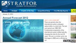 Stratfor relaunches website after Christmas hack - BBC News